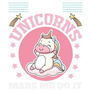 قیمت و خرید استیکر پارچه و لباس مدل dtf طرح یونیکورن کد H15.159 مجموعه 4 عددی