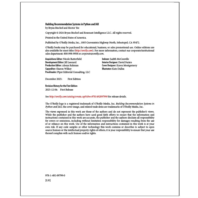 قیمت و خرید کتاب Building Recommendation Systems in Python and JAX اثر ...