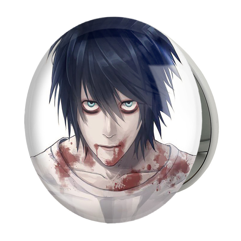 قیمت و خرید آینه جیبی خندالو طرح ال انیمه دفترچه مرگ Death Note مدل