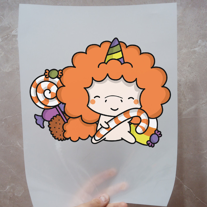 قیمت و خرید استیکر پارچه و لباس مدل dtf طرح یونیکورن کد H20.585 مجموعه 3 عددی