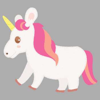 قیمت و خرید استیکر پارچه و لباس مدل dtf طرح یونیکورن کد H15.160 مجموعه 4 عددی