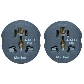 قیمت و خرید مبدل برق 3 به 2 مارکن مدل KT-168 16A بسته 2 عددی