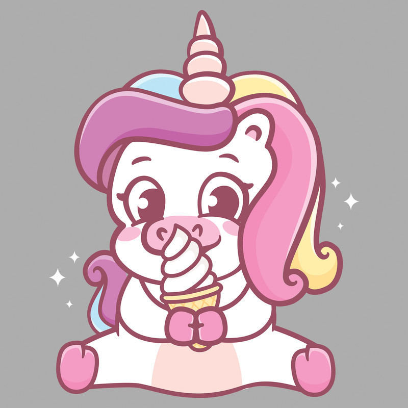 قیمت و خرید استیکر پارچه و لباس مدل dtf طرح یونیکورن کد H20.471 مجموعه 6 عددی