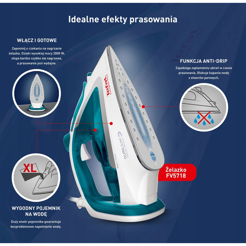 قیمت و خرید اتو بخار تفال مدل FV5718