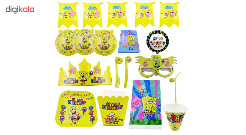 قیمت و خرید پک تم تولد مدل باب اسفنجی کد FV4200