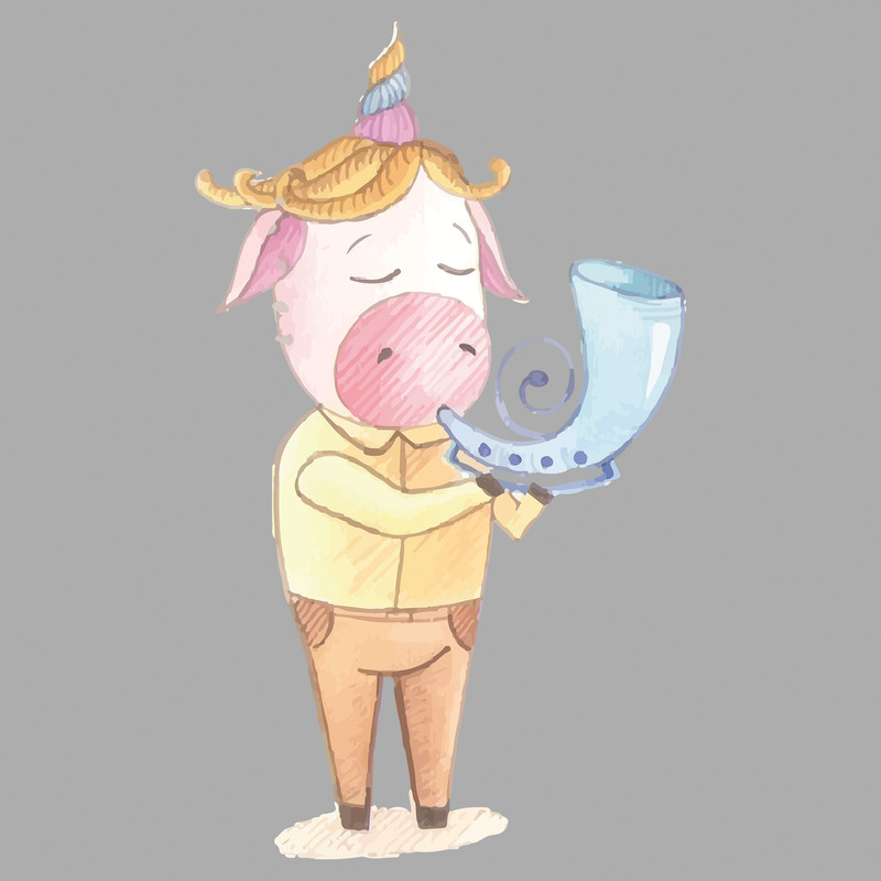 قیمت و خرید استیکر پارچه و لباس مدل dtf طرح یونیکورن کد H20.520 مجموعه 3 عددی