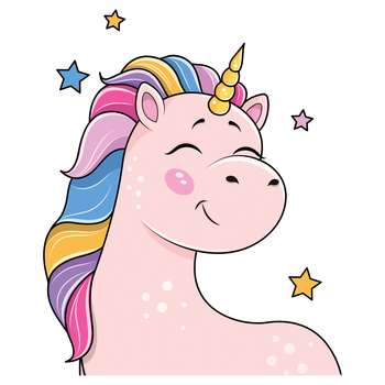 قیمت و خرید استیکر پارچه و لباس مدل dtf طرح یونیکورن کد H15.769 مجموعه 4 عددی