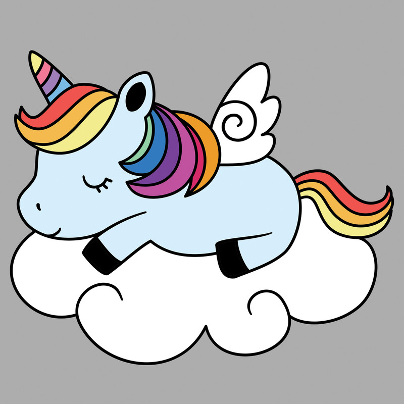 قیمت و خرید استیکر پارچه و لباس مدل dtf طرح یونیکورن کد H20.781 مجموعه 3 عددی