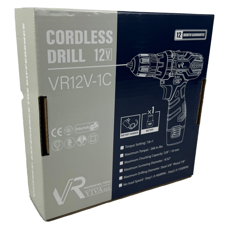 قیمت و خرید دریل پیچ گوشتی شارژی ویوارکس مدل-VR-12V-1C NEW