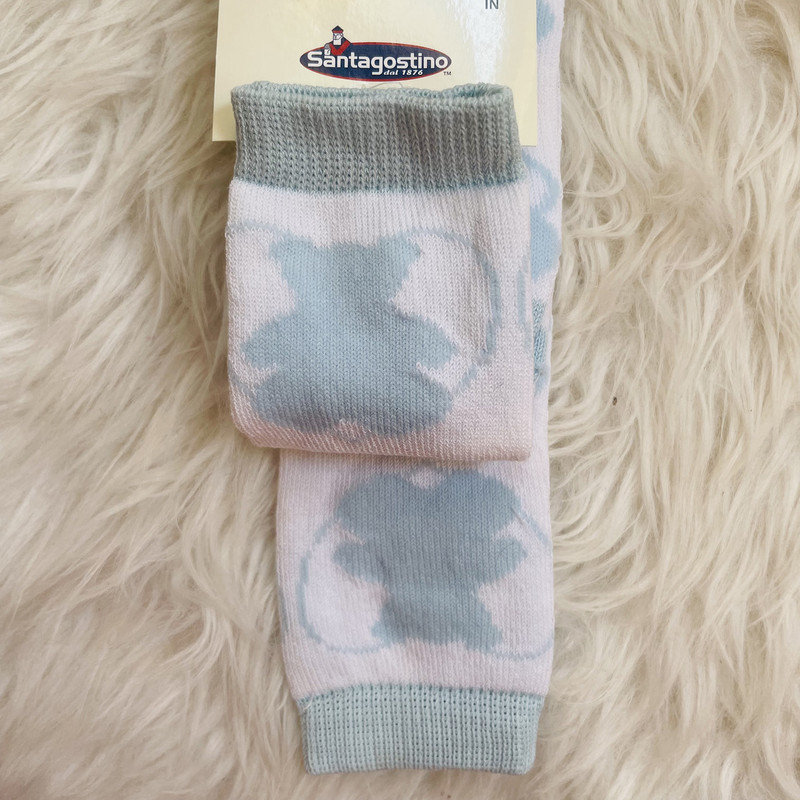 قیمت و خرید جوراب ساق بلند نوزادی سانتاگوستینو مدل 486486 قلبی