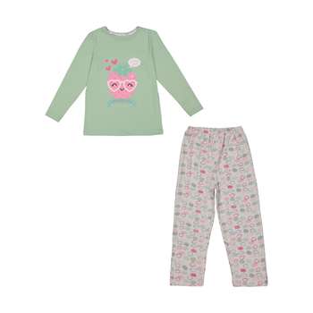 قیمت و خرید ست تی شرت آستین بلند و شلوار دخترانه ناربن مدل 1521436-41