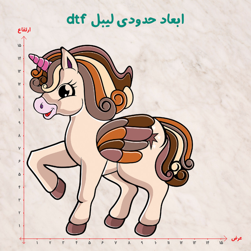 قیمت و خرید استیکر پارچه و لباس مدل dtf طرح یونیکورن کد H15.745 مجموعه 4 عددی