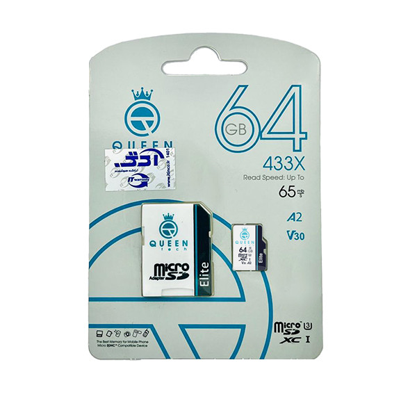 قیمت و خرید کارت حافظه Micro SD XC کوئین تک مدل A2-V30-433X کلاس 10 استاندارد UHS-l U3 سرعت ...