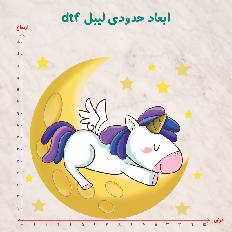 قیمت و خرید استیکر پارچه و لباس مدل dtf طرح یونیکورن کد H15.730 مجموعه 4 عددی