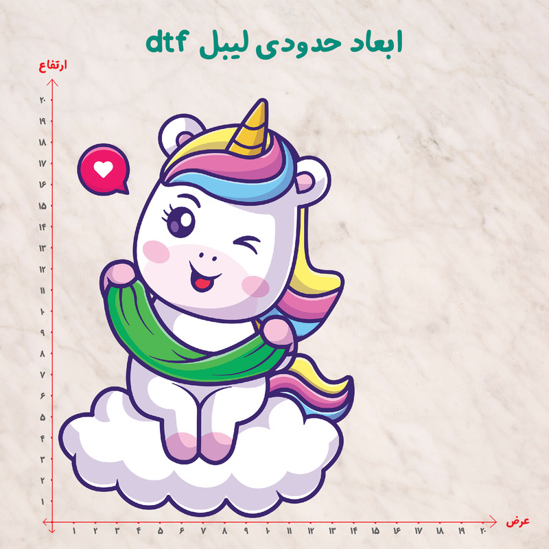 قیمت و خرید استیکر پارچه و لباس مدل dtf طرح یونیکورن کد H20.828 مجموعه 3 عددی