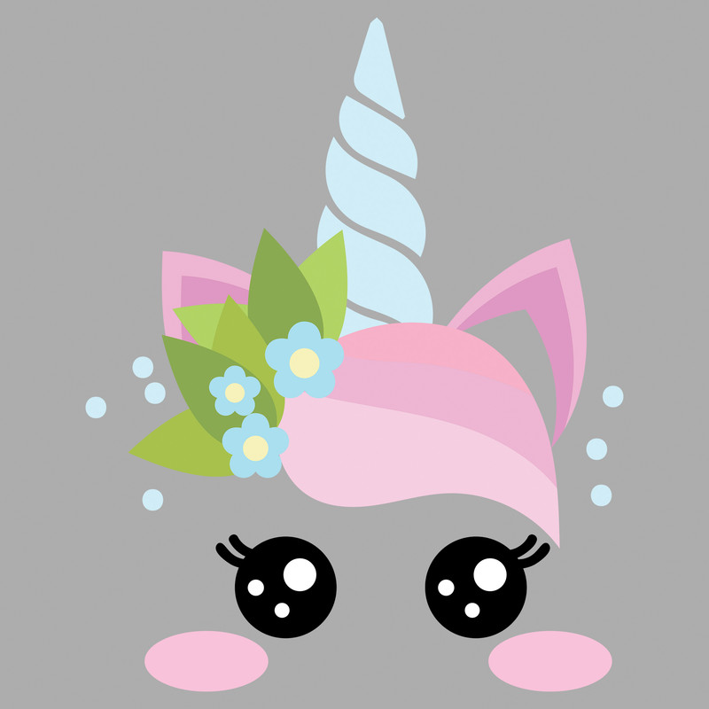 قیمت و خرید استیکر پارچه و لباس مدل dtf طرح یونیکورن کد H20.122 مجموعه 6 عددی