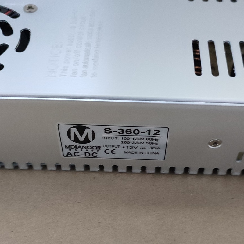 قیمت و خرید آداپتور 12 ولت 30 آمپر مدل s-360-12