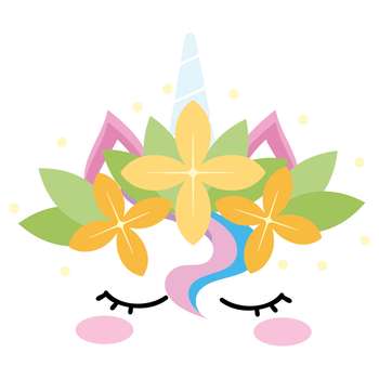 قیمت و خرید استیکر پارچه و لباس مدل dtf طرح یونیکورن کد H15.118 مجموعه 12 عددی