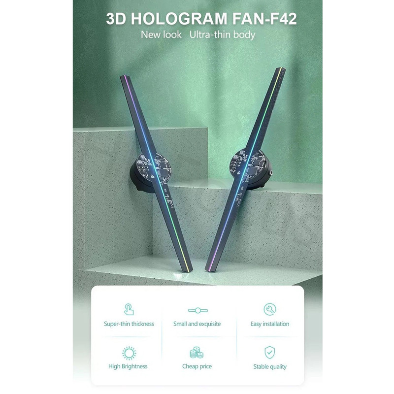قیمت و خرید دستگاه LED هولوگرافی مدل HD-F42 WiFi