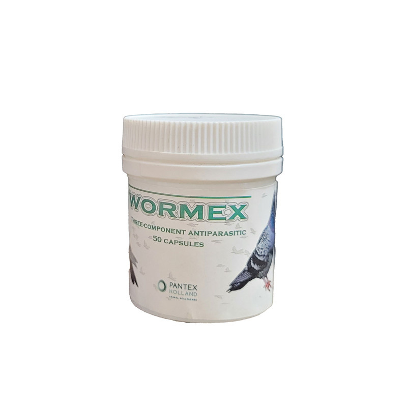 قیمت و خرید کپسول ضدانگل کبوتر پنتکس مدل Wormex بسته 50 عددی