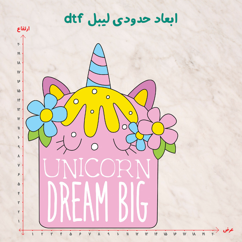 قیمت و خرید استیکر پارچه و لباس مدل dtf طرح یونیکورن کد H20.71 مجموعه 3 عددی