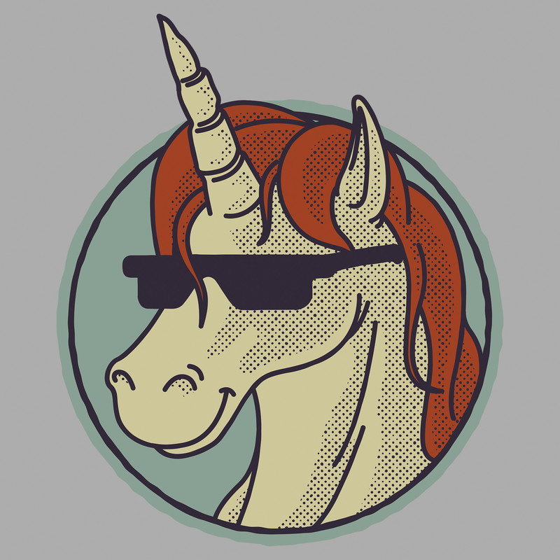 قیمت و خرید استیکر پارچه و لباس مدل dtf طرح یونیکورن کد H20.202 مجموعه 3 عددی