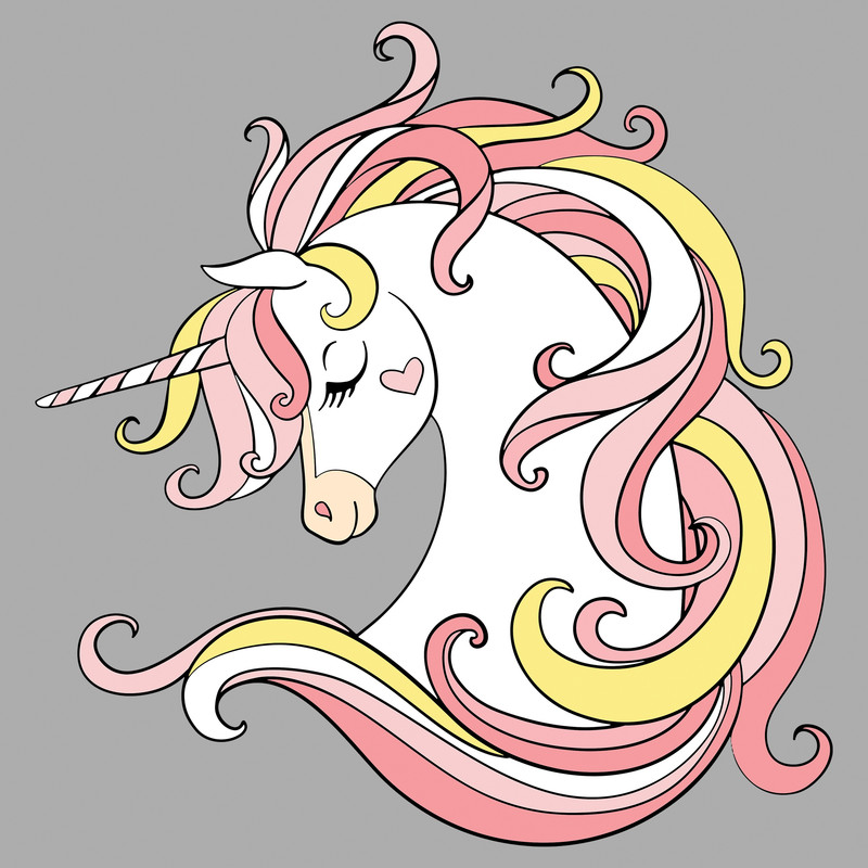 قیمت و خرید استیکر پارچه و لباس مدل dtf طرح یونیکورن کد H20.268 مجموعه 6 عددی