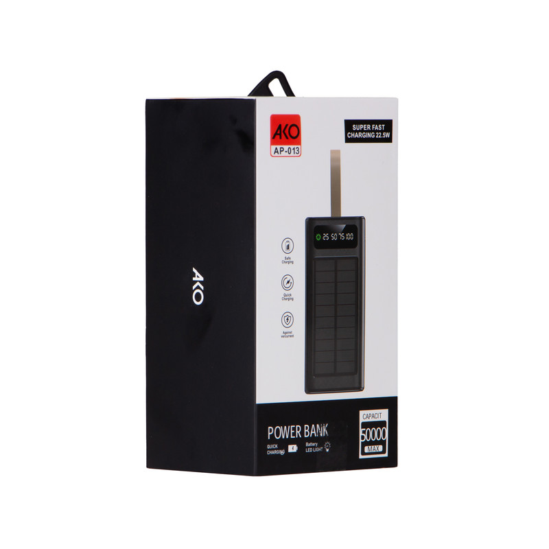 قیمت و خرید پاوربانک آکو مدل AP-013 ظرفیت 50000 میلی آمپر ساعت