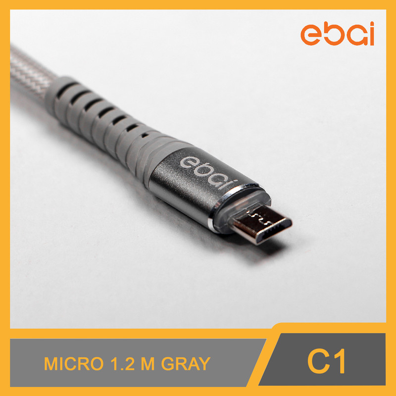 قیمت و خرید کابل تبدیل USB به MICRO USB ایبای مدل C1 طول 1.2 متر