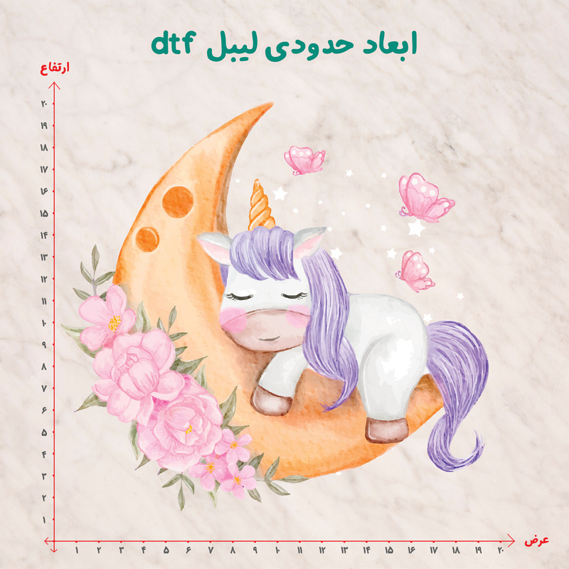 قیمت و خرید استیکر پارچه و لباس مدل dtf طرح یونیکورن کد H20.499 مجموعه 3 عددی