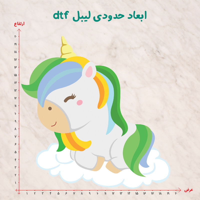 قیمت و خرید استیکر پارچه و لباس مدل dtf طرح یونیکورن کد H20.968 مجموعه 3 عددی