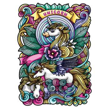 قیمت و خرید استیکر پارچه و لباس مدل dtf طرح یونیکورن کد H20.231 مجموعه 3 عددی