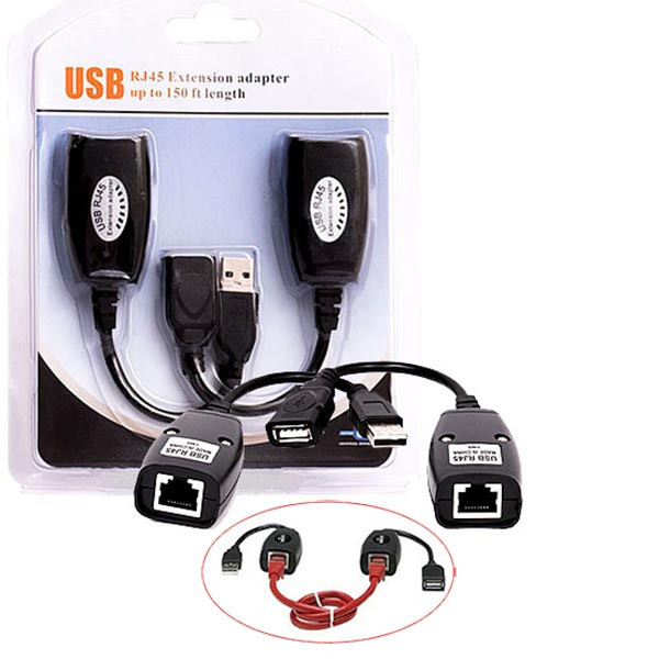 قیمت و خرید مبدل افزایش طول RJ45 مدل USB-RJXT بسته 2 عددی