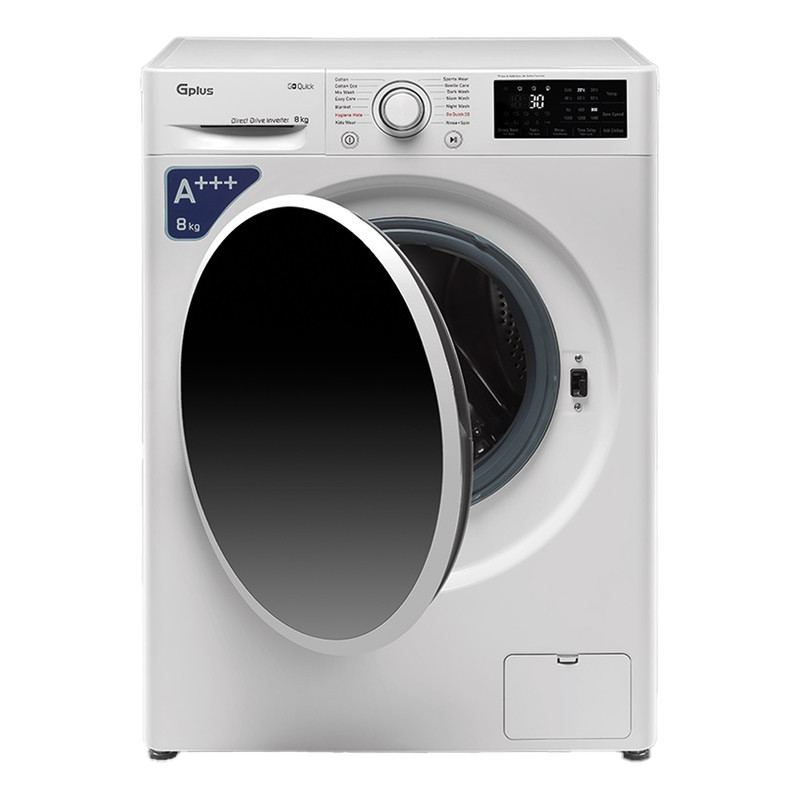 قیمت و خرید ماشین لباسشویی اتوماتیک جی پلاس مدل GWM-M870W ظرفیت 8 کیلوگرم