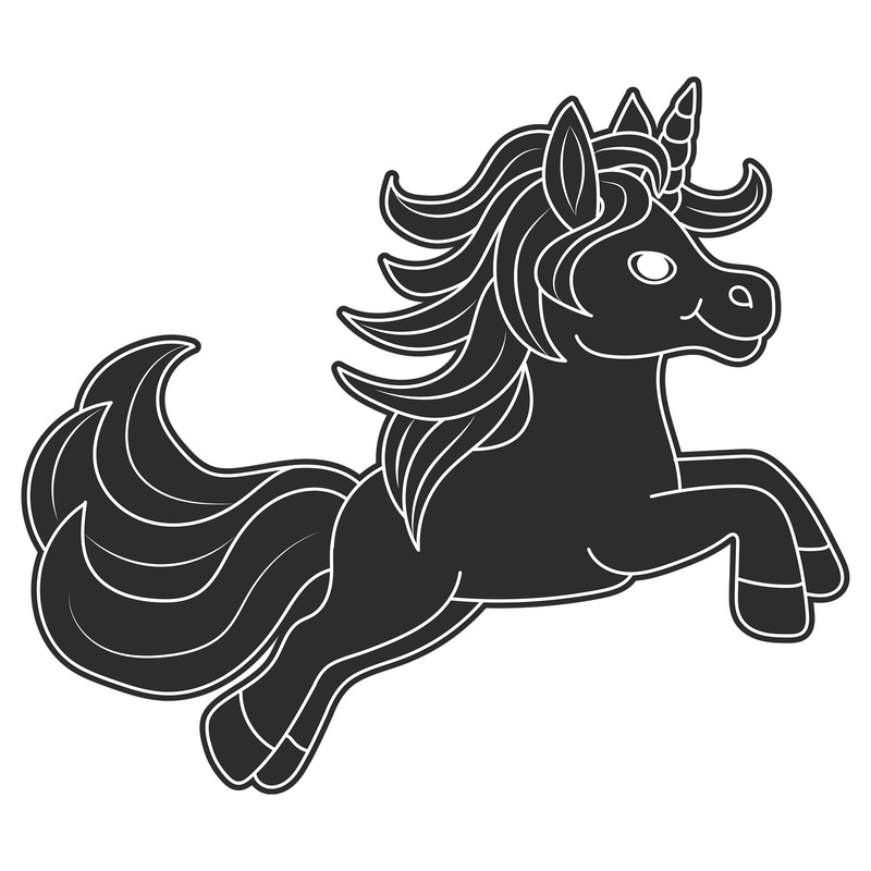 قیمت و خرید استیکر پارچه و لباس مدل dtf طرح یونیکورن کد H15.1208 مجموعه 4 عددی