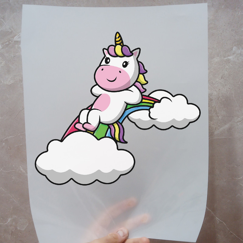 مشخصات، قیمت و خرید استیکر پارچه و لباس مدل dtf طرح یونیکورن کد H20.700 مجموعه 3 عددی | دیجی‌کالا