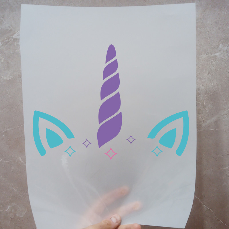 قیمت و خرید استیکر پارچه و لباس مدل dtf طرح یونیکورن کد H15.41 مجموعه 4 عددی