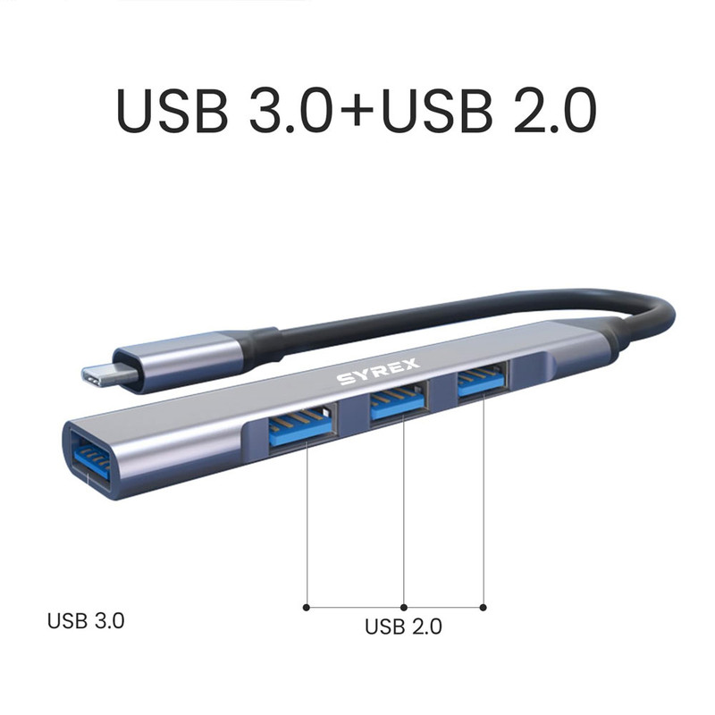 قیمت و خرید هاب 4 پورت USB0.3 سایرکس مدل SX-CU9005
