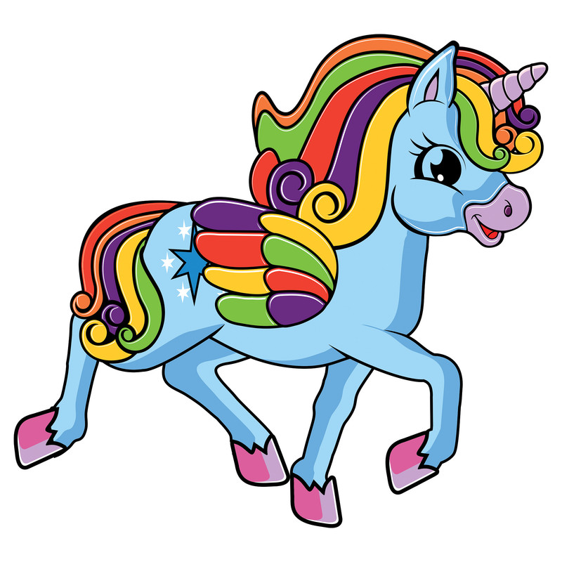 قیمت و خرید استیکر پارچه و لباس مدل dtf طرح یونیکورن کد H20.668 مجموعه 3 عددی