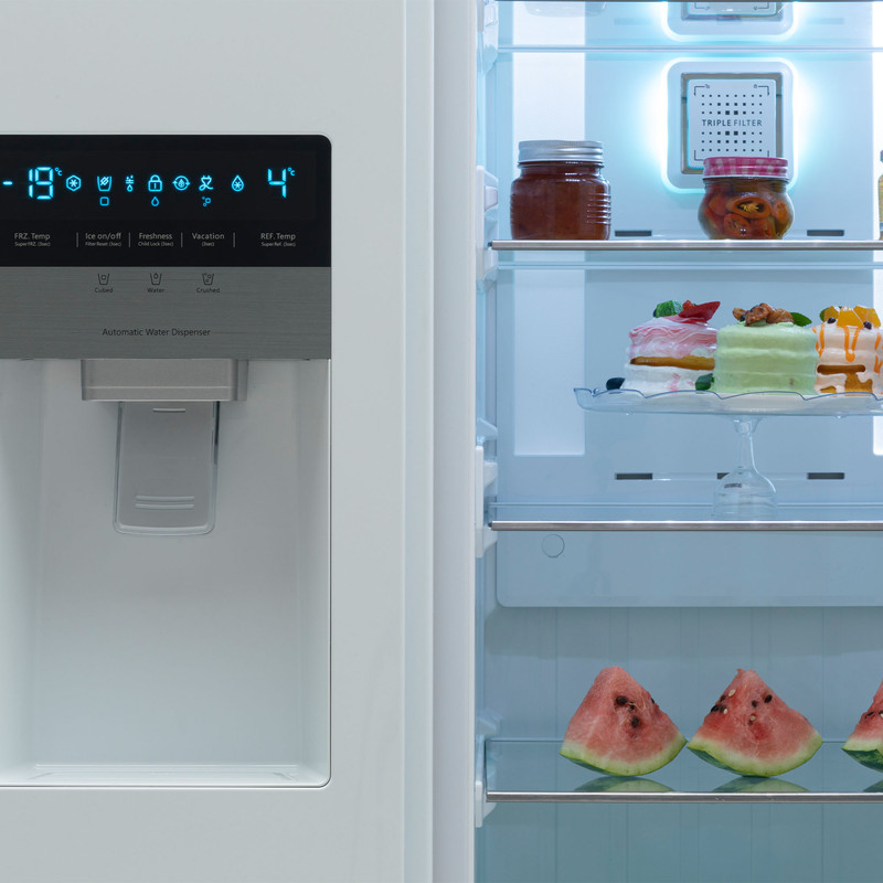 قیمت و خرید یخچال و فریزر ساید بای ساید 32 فوت اسنوا مدل S8-2322GW