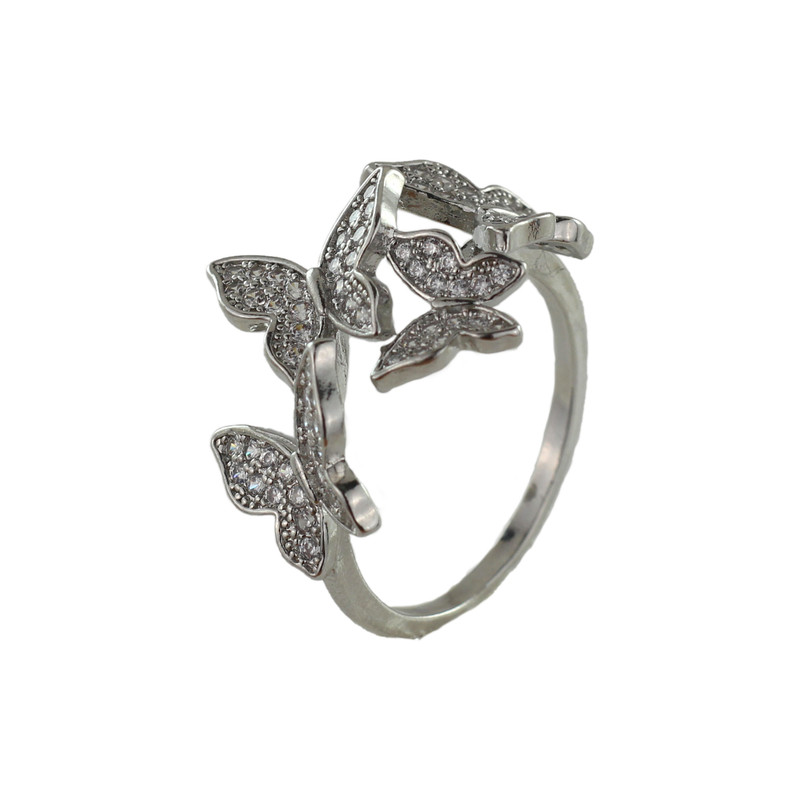 قیمت و خرید انگشتر زنانه مدل پروانه کد R198