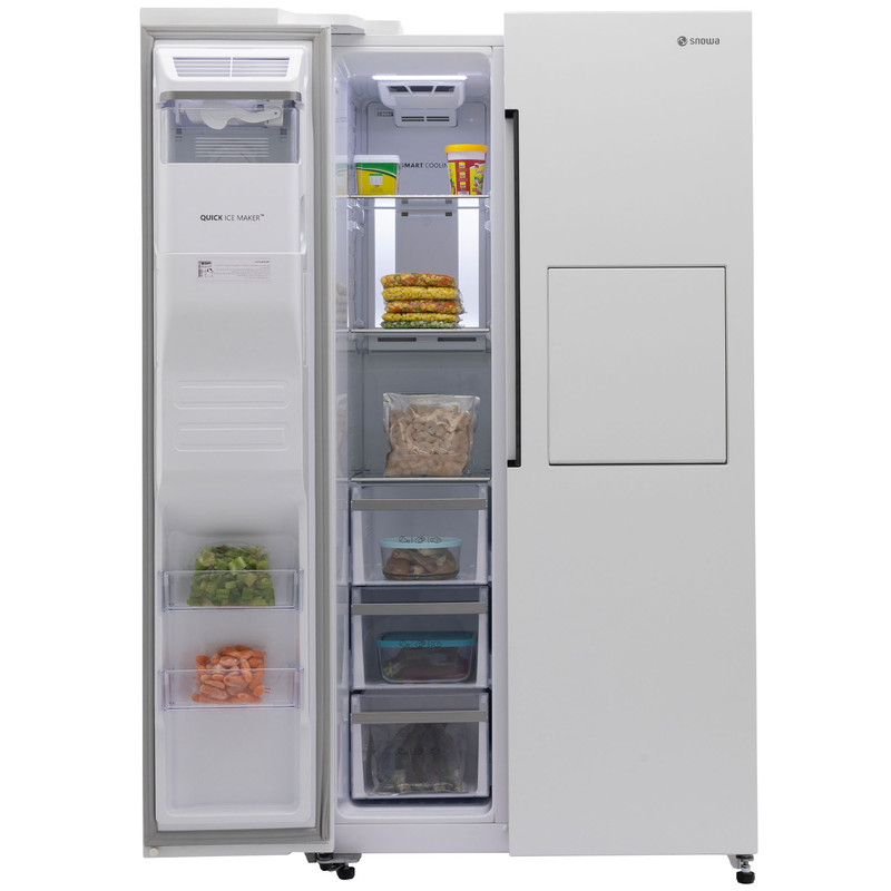 قیمت و خرید یخچال و فریزر ساید بای ساید 27 فوت اسنوا مدل SN8-2261SW