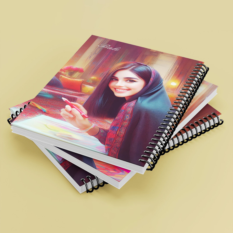 قیمت و خرید دفتر طراحی 120 برگ انتشارات بله مدل کاغذ ضخیم طرح دخترانه
