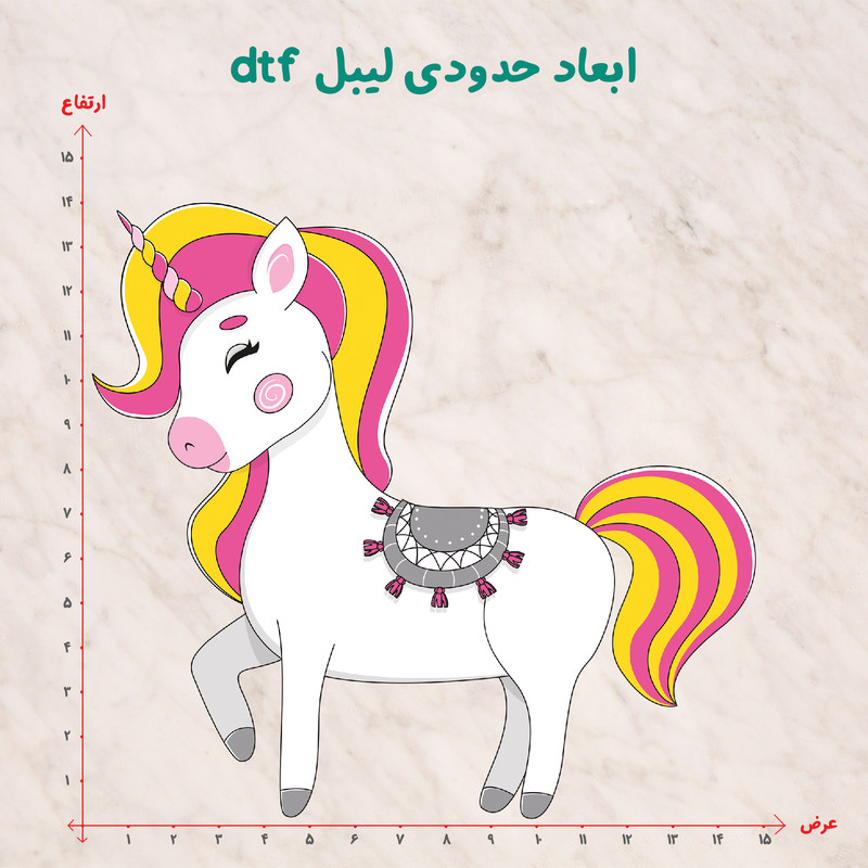 قیمت و خرید استیکر پارچه و لباس مدل dtf طرح یونیکورن کد H15.872 مجموعه 4 عددی