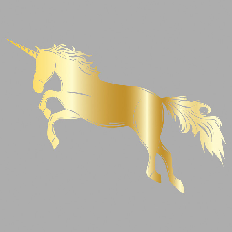 قیمت و خرید استیکر پارچه و لباس مدل dtf طرح یونیکورن کد H15.1107 مجموعه 4 عددی