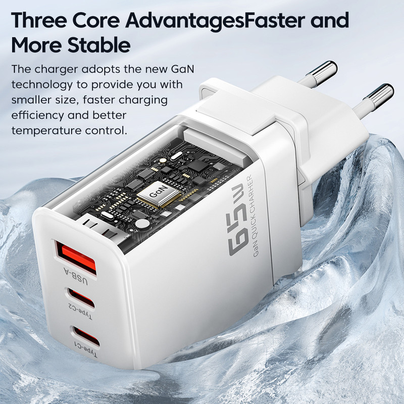 قیمت و خرید شارژر دیواری 65 وات توکی مدل JT-G65