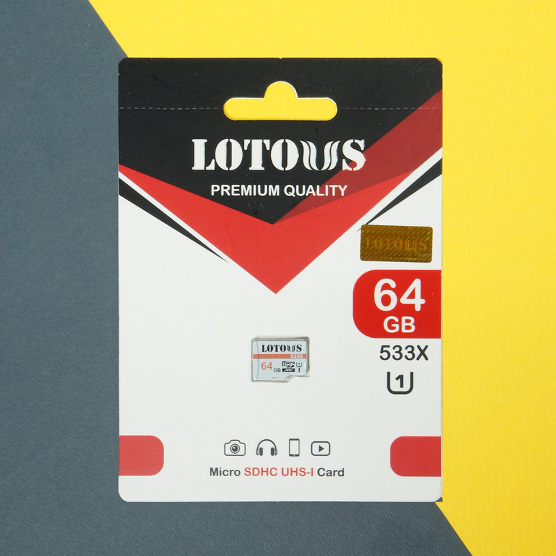 قیمت و خرید کارت حافظه microSDHC لوتوس مدل 533X کلاس 10 استاندارد UHS-I سرعت 100MBps ظرفیت 64 ...