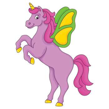 قیمت و خرید استیکر پارچه و لباس مدل dtf طرح یونیکورن کد H20.860 مجموعه 3 عددی