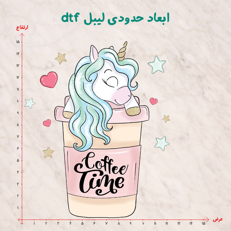 قیمت و خرید استیکر پارچه و لباس مدل dtf طرح یونیکورن کد H15.409 مجموعه 4 عددی