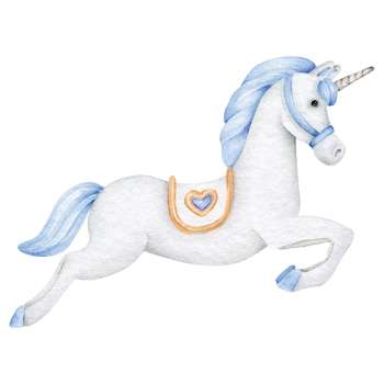 قیمت و خرید استیکر پارچه و لباس مدل dtf طرح یونیکورن کد H20.487 مجموعه 3 عددی